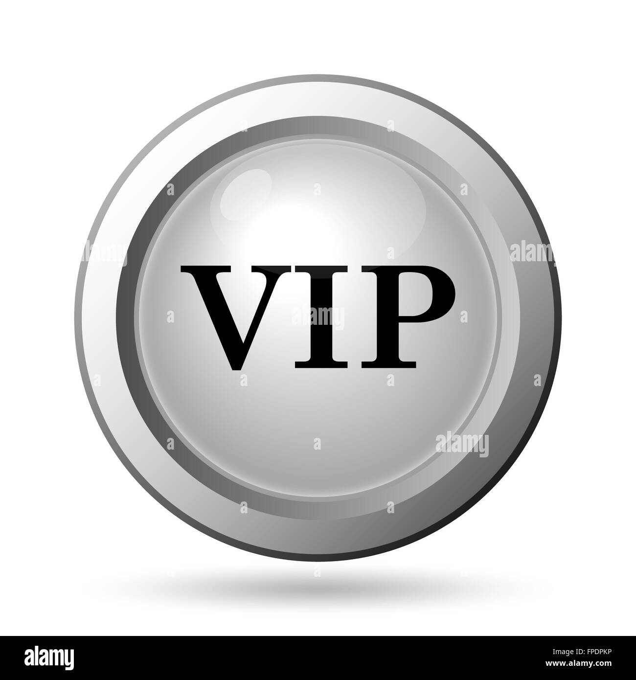 VIP icon. Internet button on white background Stock Photo - Alamy