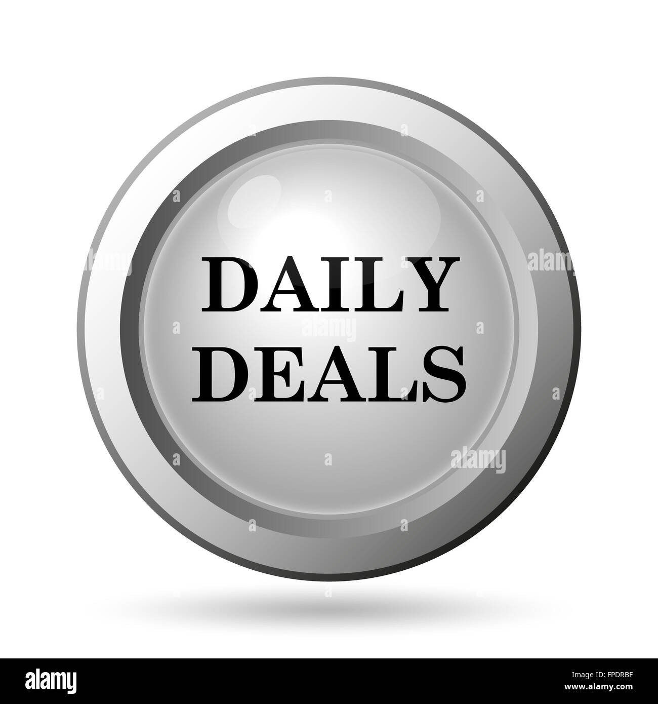 Daily deals icon. Internet button on white background Stock Photo - Alamy