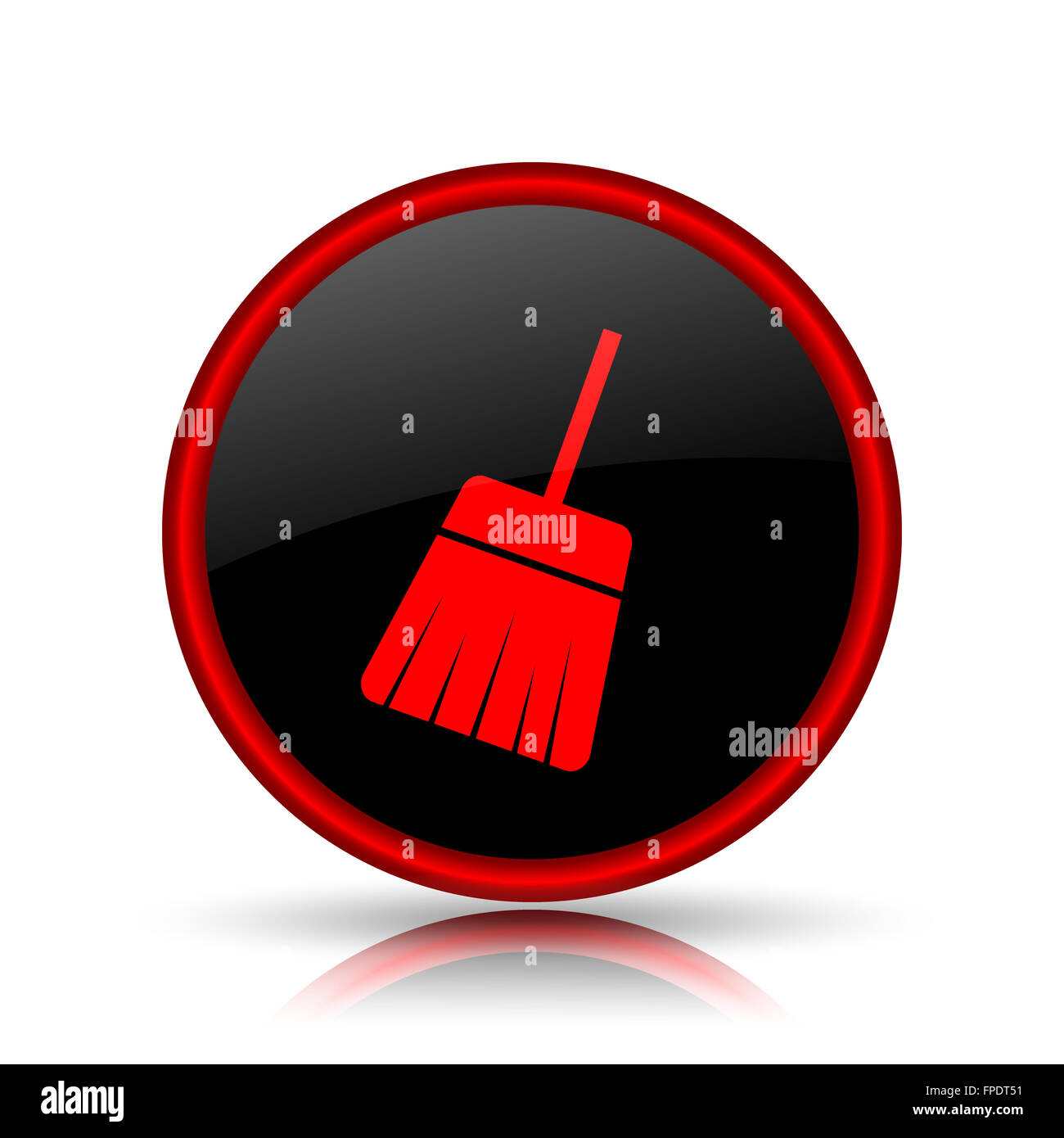 Sweep icon. Internet button on white background Stock Photo - Alamy