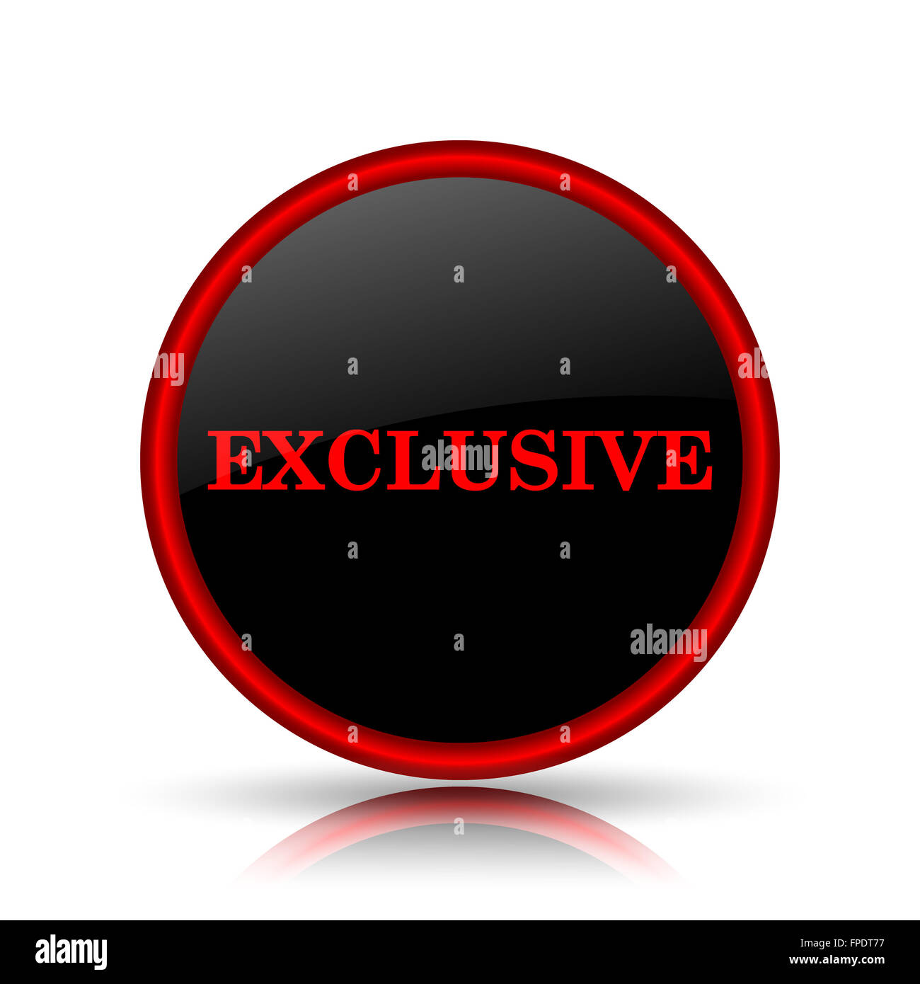 Exclusive icon. Internet button on white background Stock Photo - Alamy