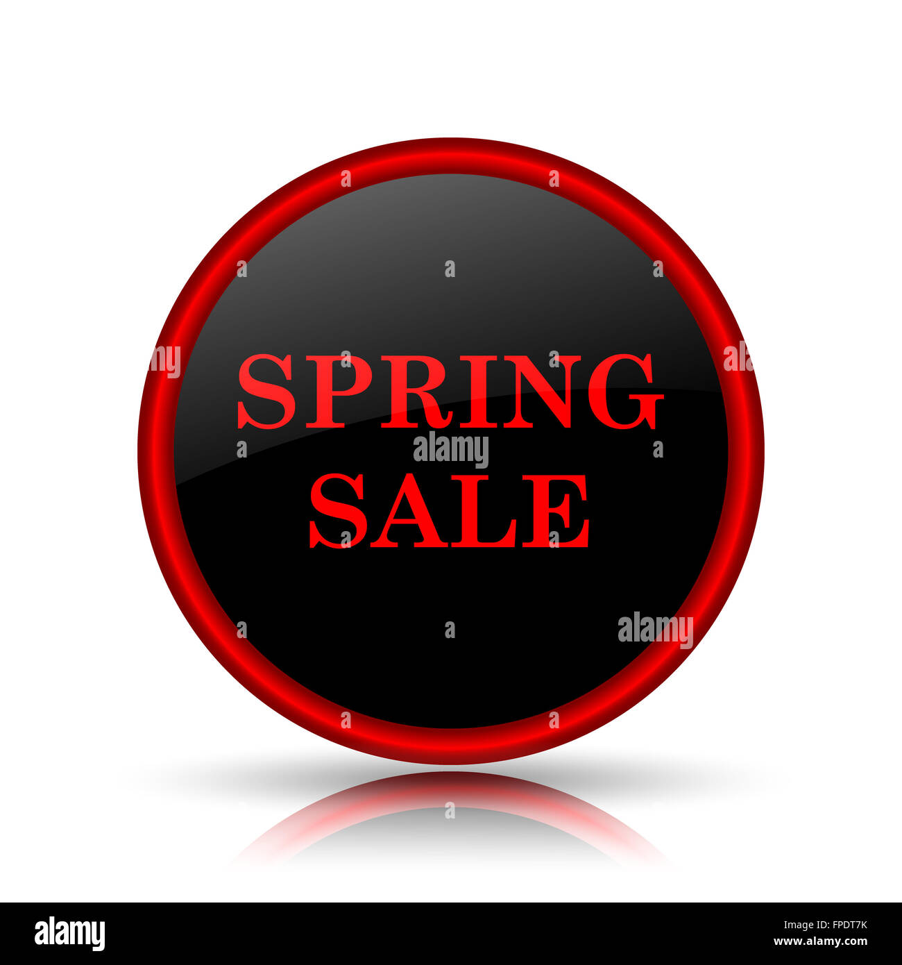 Spring sale icon. Internet button on white background Stock Photo - Alamy
