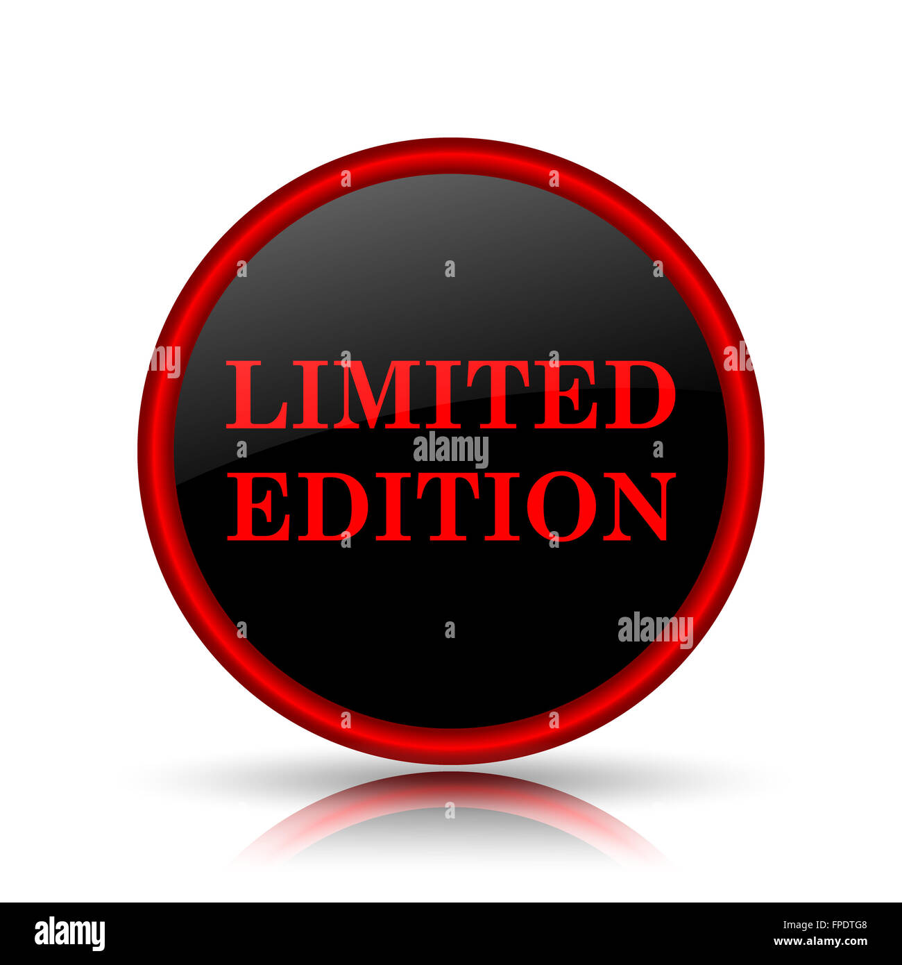 Limited edition icon. Internet button on white background Stock Photo ...