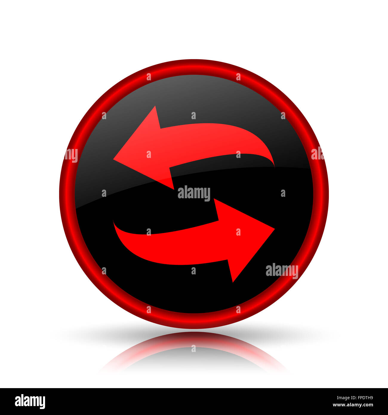 Swap icon. Internet button on white background Stock Photo - Alamy