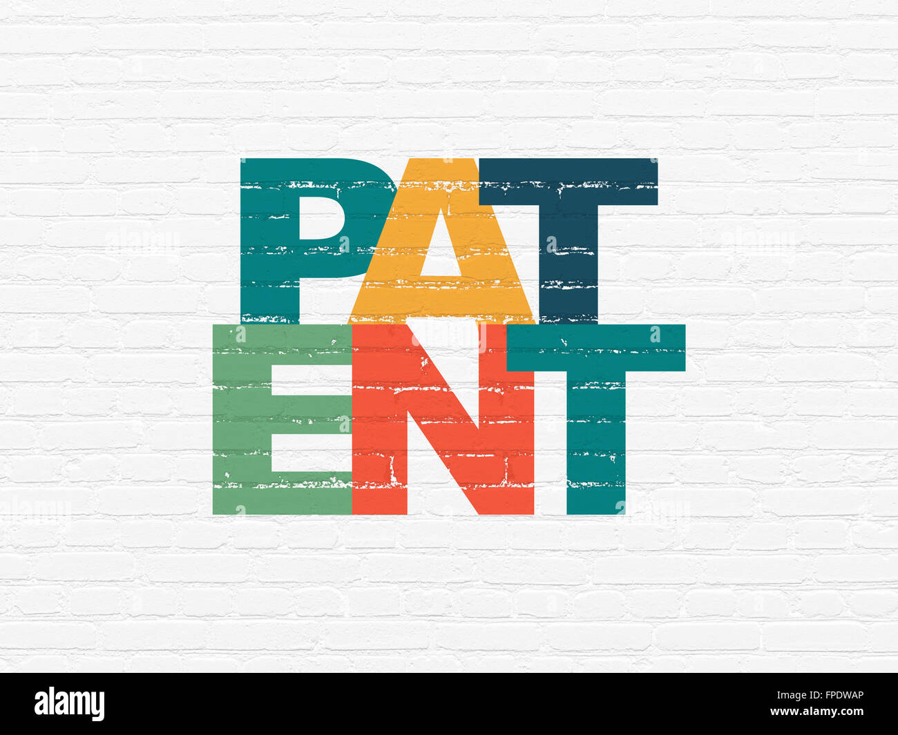 Law concept: Patent on wall background Stock Photo - Alamy
