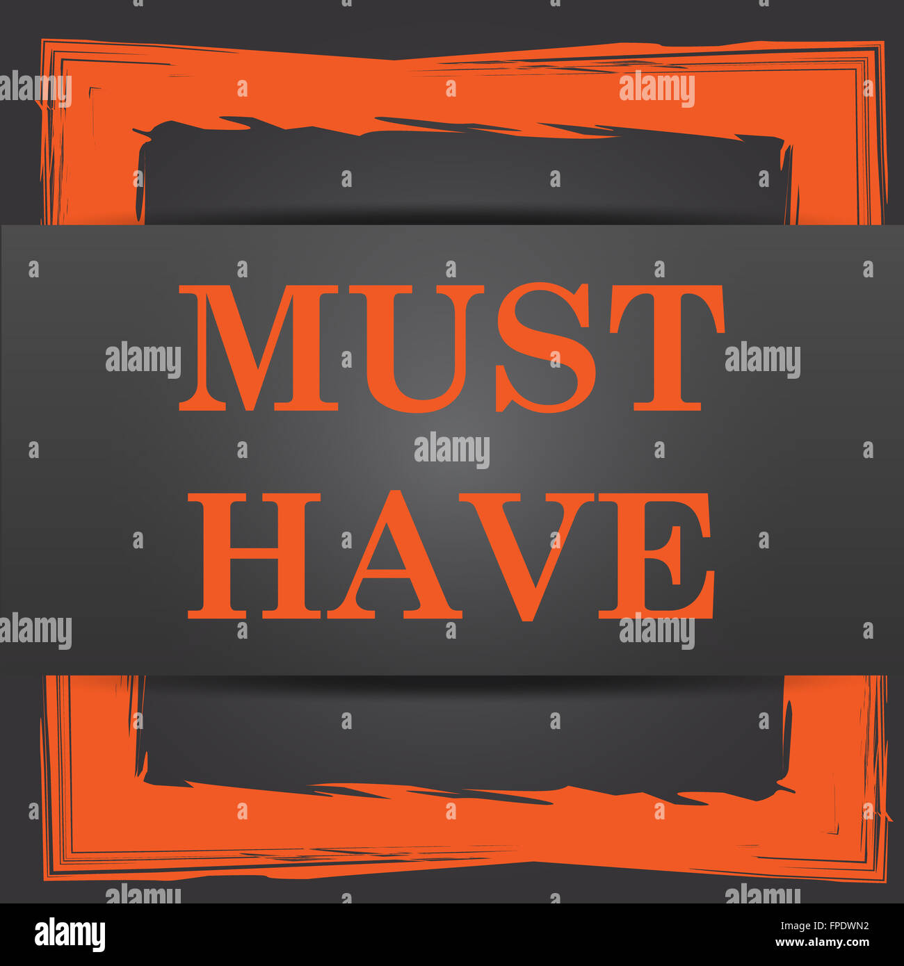 Must have icon. Internet button on grey background Stock Photo - Alamy