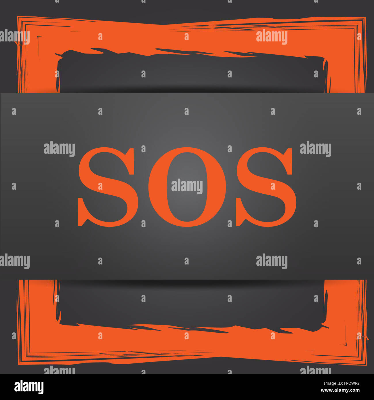 SOS icon. Internet button on grey background Stock Photo - Alamy