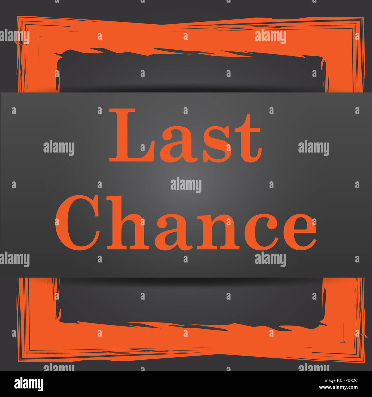 Last chance icon. Internet button on grey background Stock Photo - Alamy
