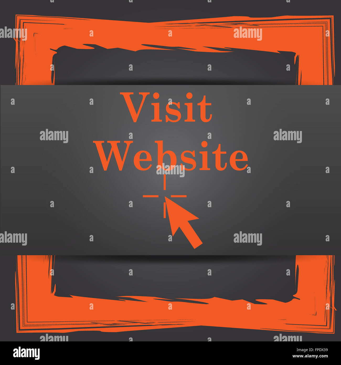 Visit website icon. Internet button on grey background Stock Photo - Alamy