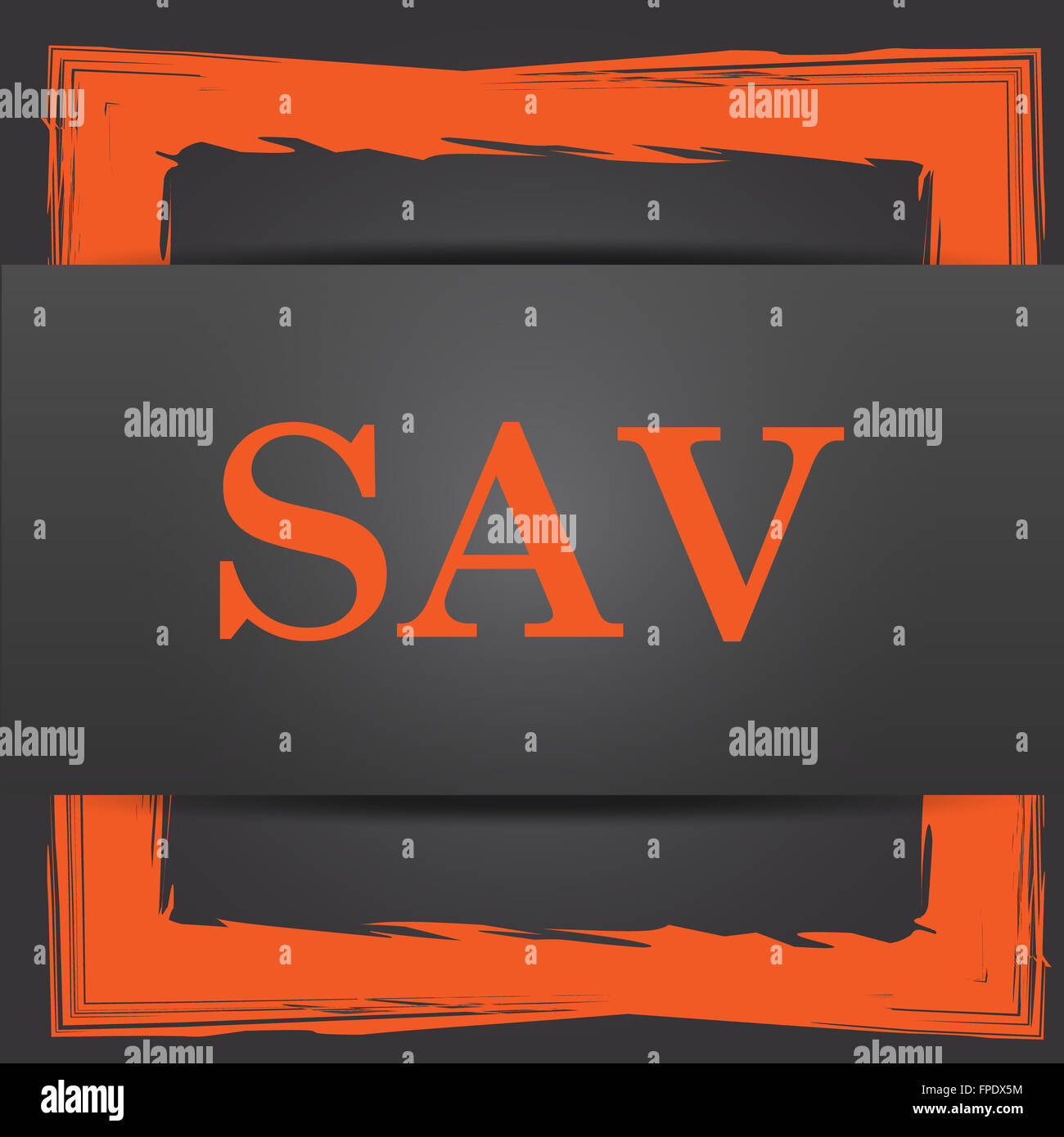 SAV icon. Internet button on grey background Stock Photo - Alamy