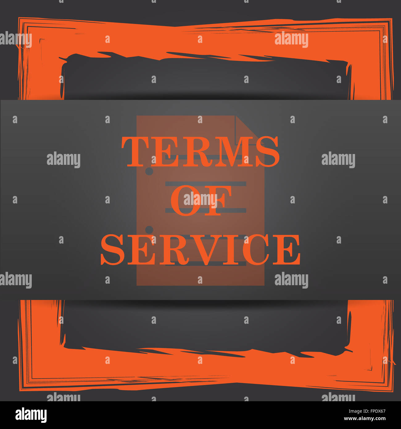 Terms of service icon. Internet button on grey background Stock Photo ...