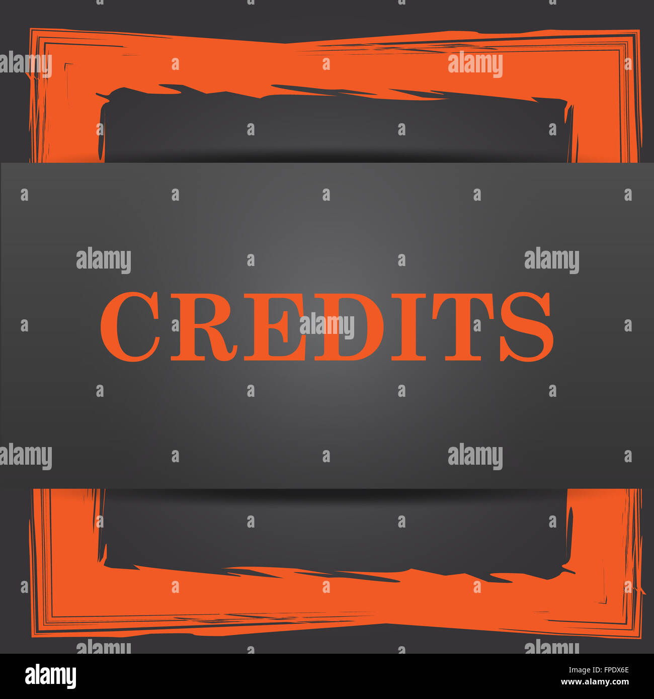 Credits icon. Internet button on grey background Stock Photo - Alamy