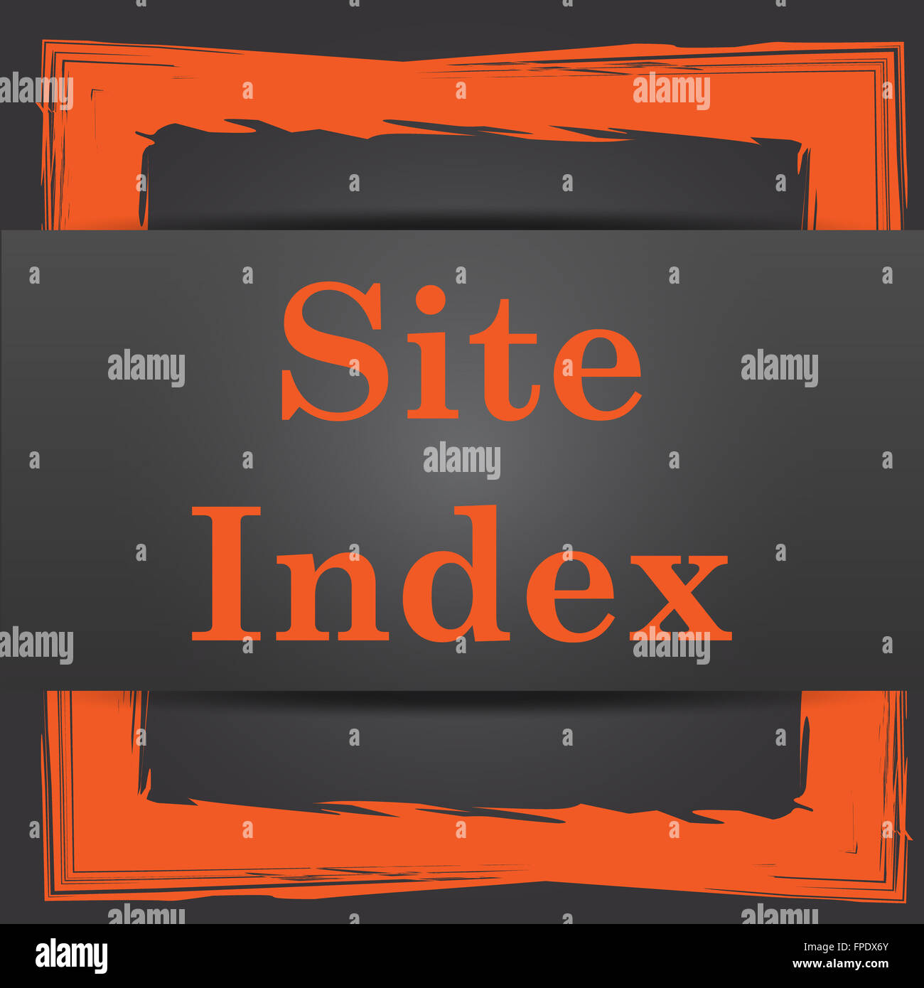 Site index icon. Internet button on grey background Stock Photo - Alamy