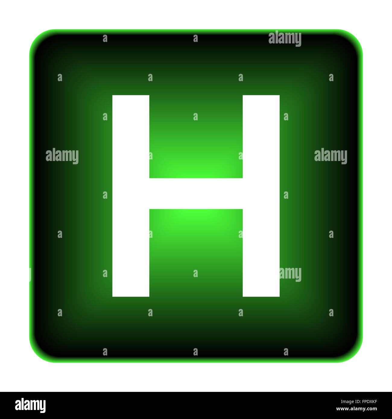 Hospital icon. Internet button on white background Stock Photo - Alamy