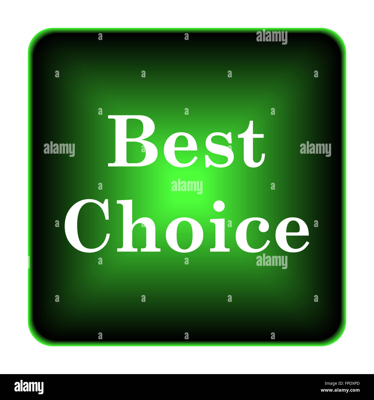 Best choice icon. Internet button on white background Stock Photo - Alamy