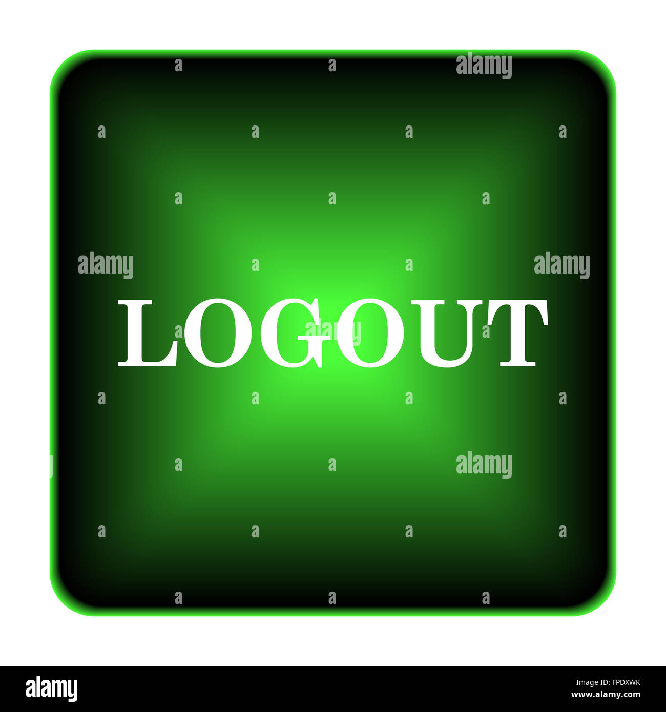 Logout icon. Internet button on white background Stock Photo - Alamy