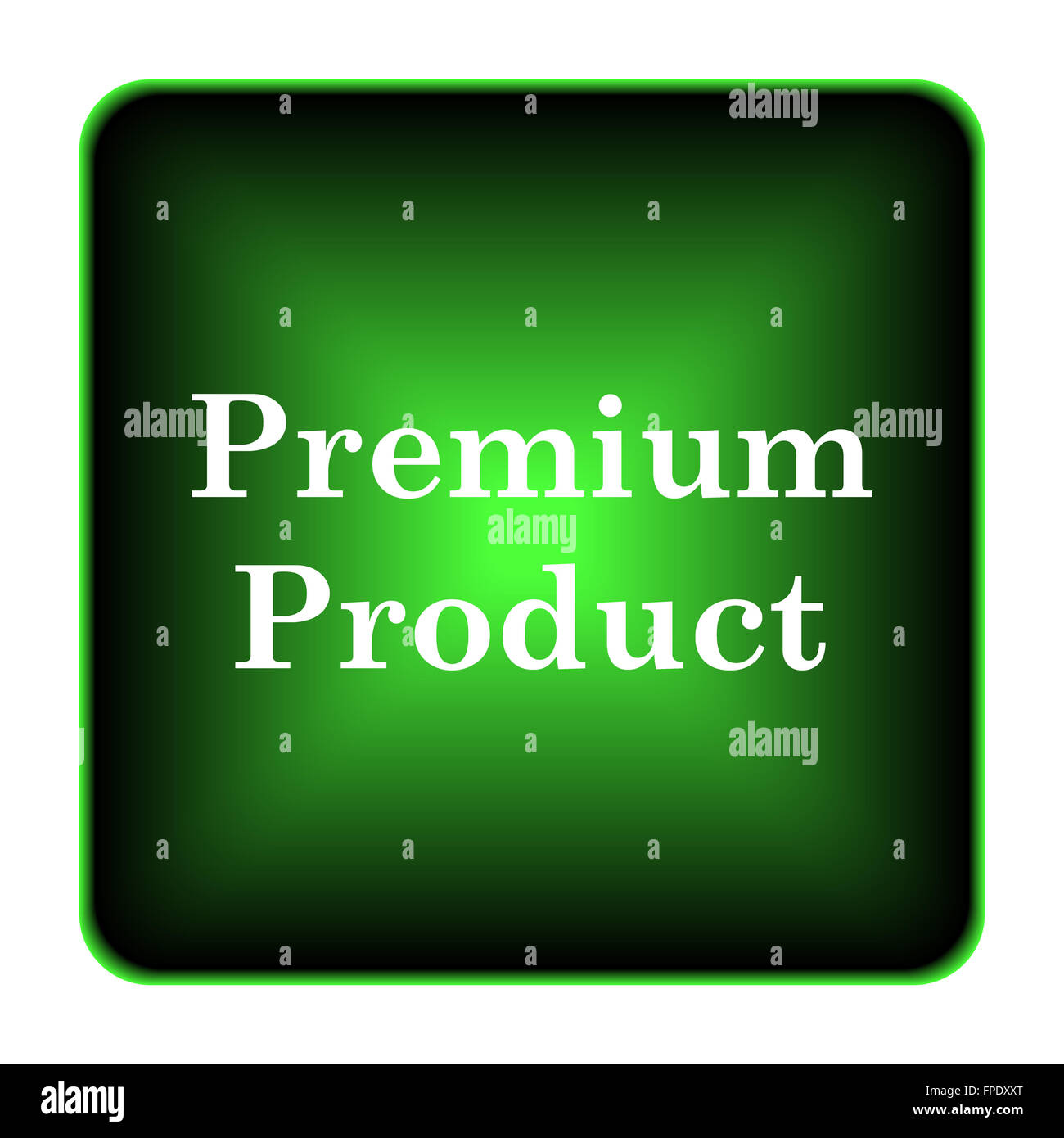 Premium product icon. Internet button on white background Stock Photo ...