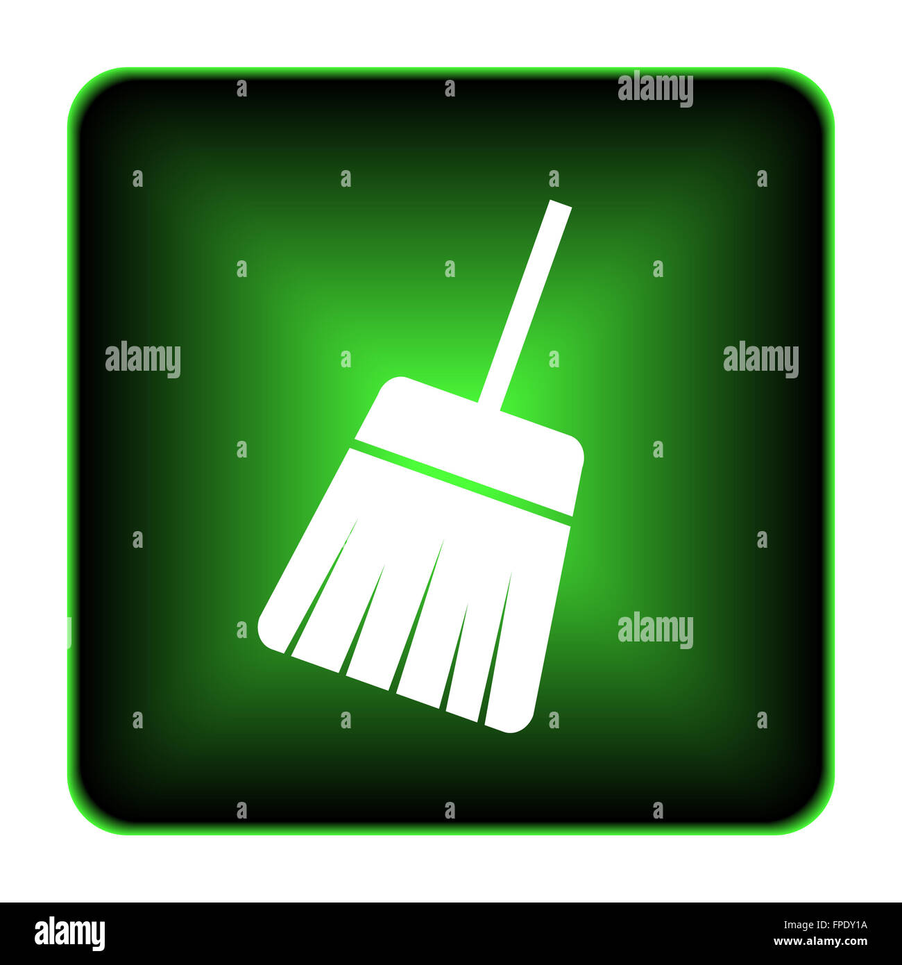 Sweep icon. Internet button on white background Stock Photo - Alamy