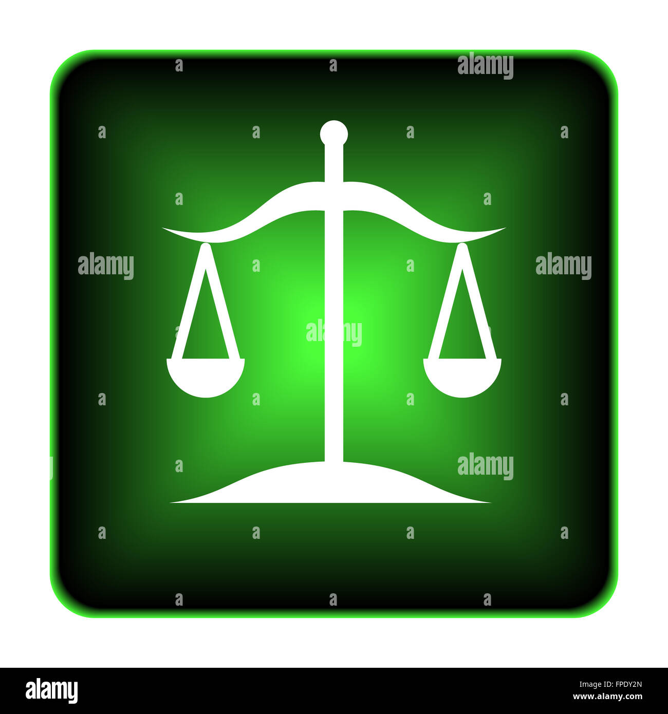 Balance icon. Internet button on white background Stock Photo - Alamy