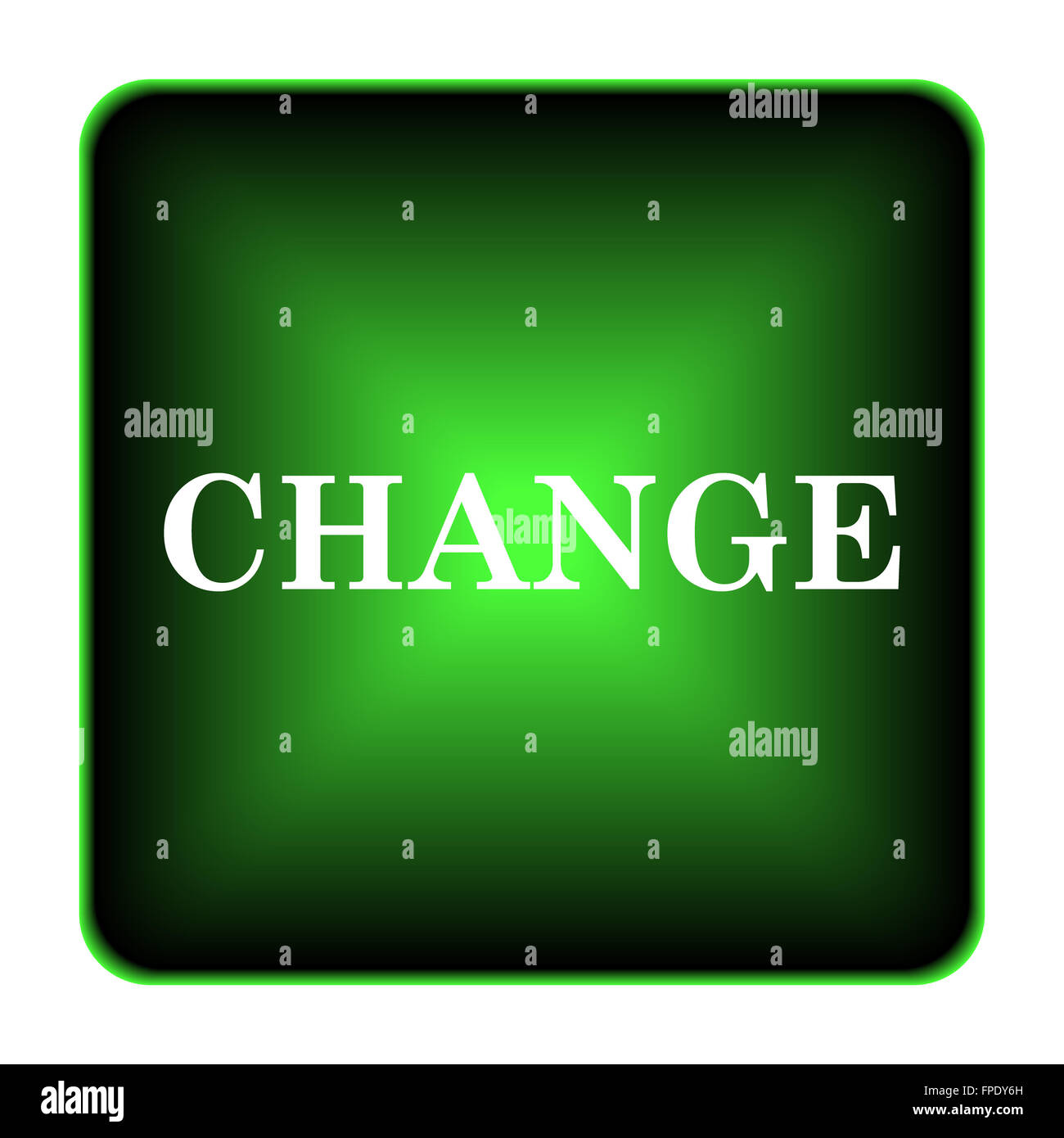 Change icon. Internet button on white background Stock Photo - Alamy