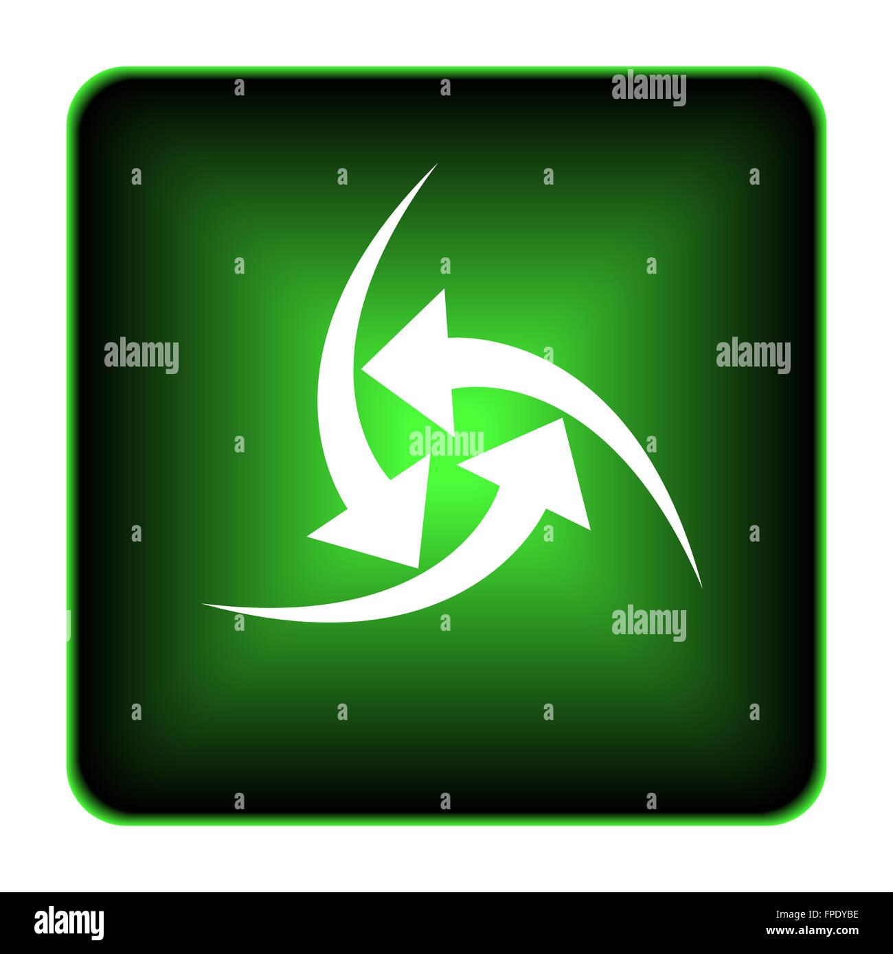 Change icon. Internet button on white background Stock Photo - Alamy