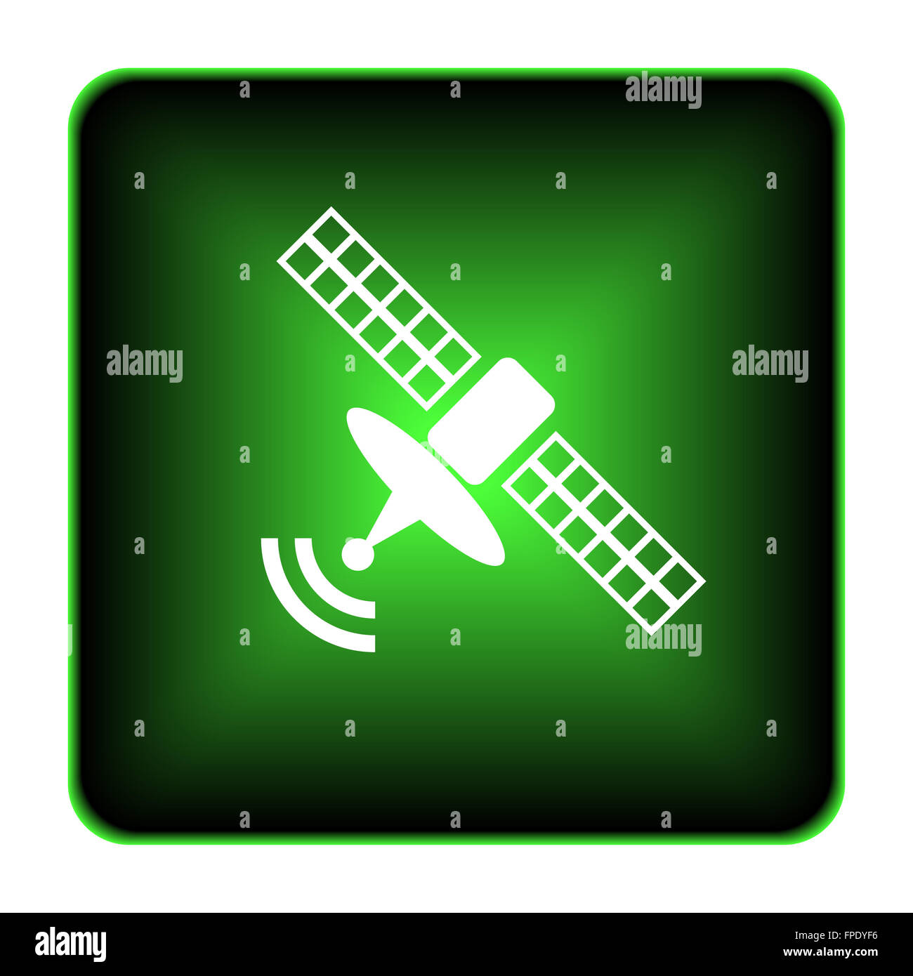Antenna icon. Internet button on white background Stock Photo - Alamy