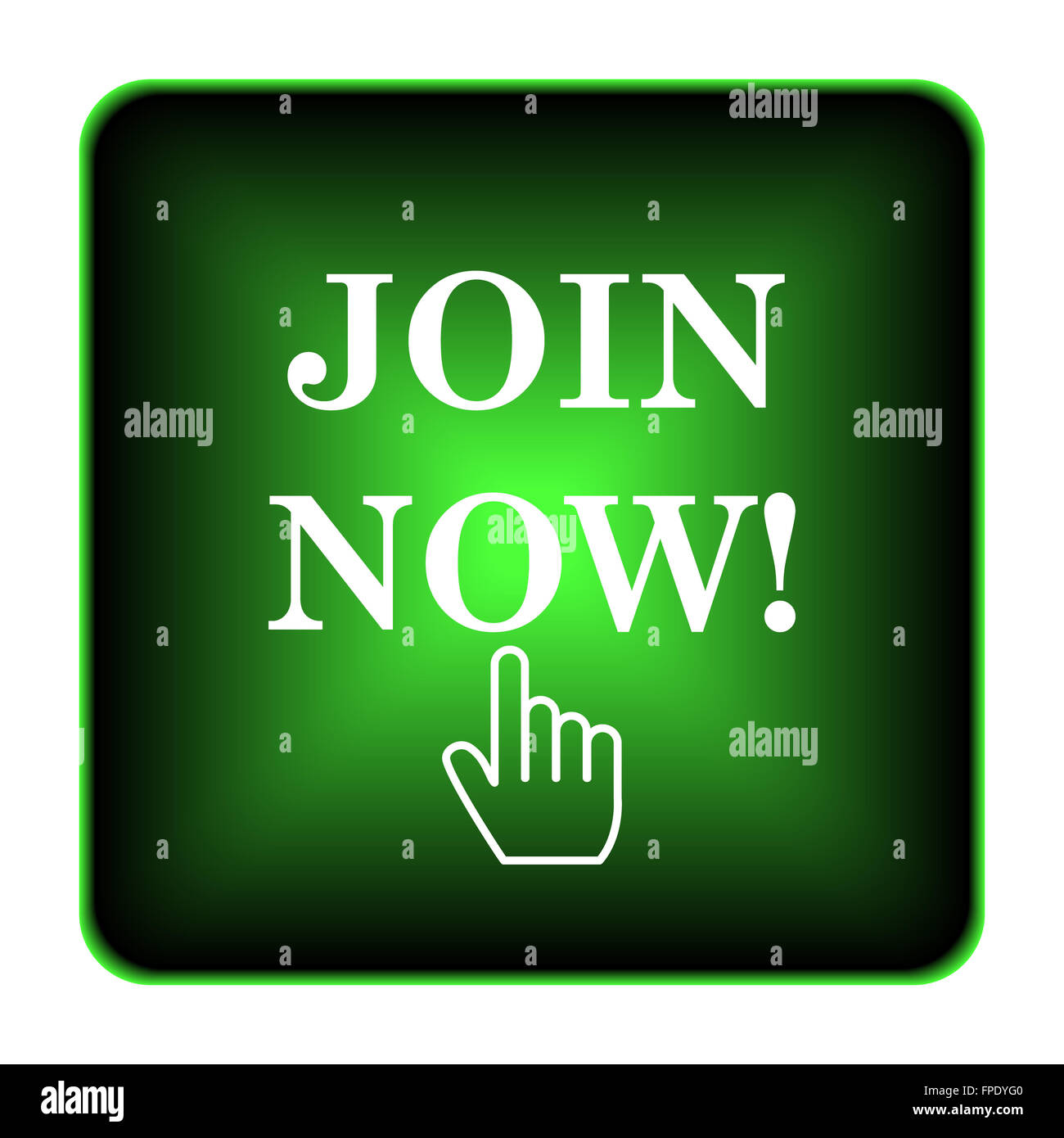 Join now icon. Internet button on white background Stock Photo - Alamy
