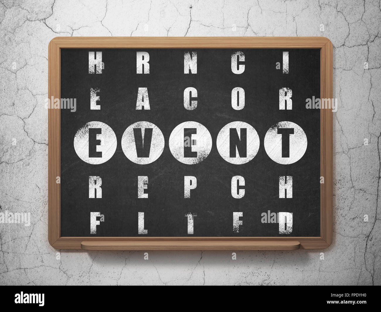Entertainment, concept: Event in Crossword Puzzle Stock Photo - Alamy