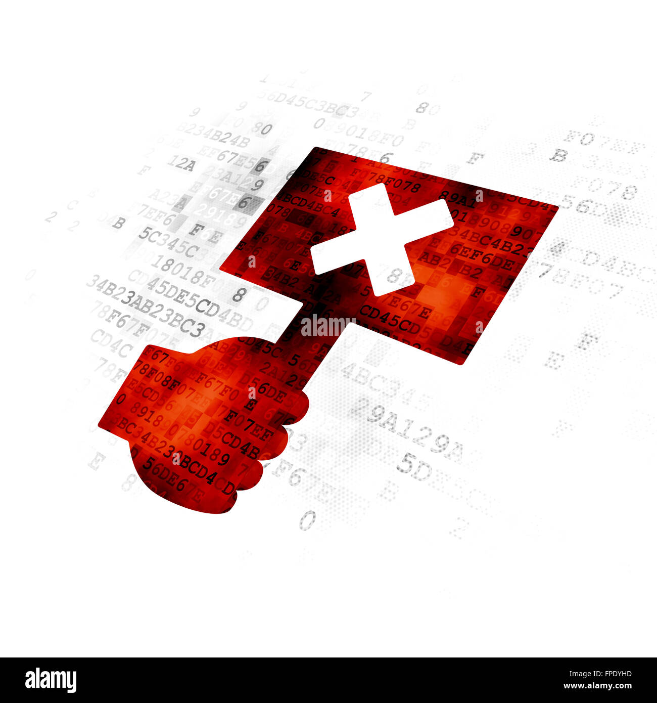 Political concept: Protest on Digital background Stock Photo - Alamy