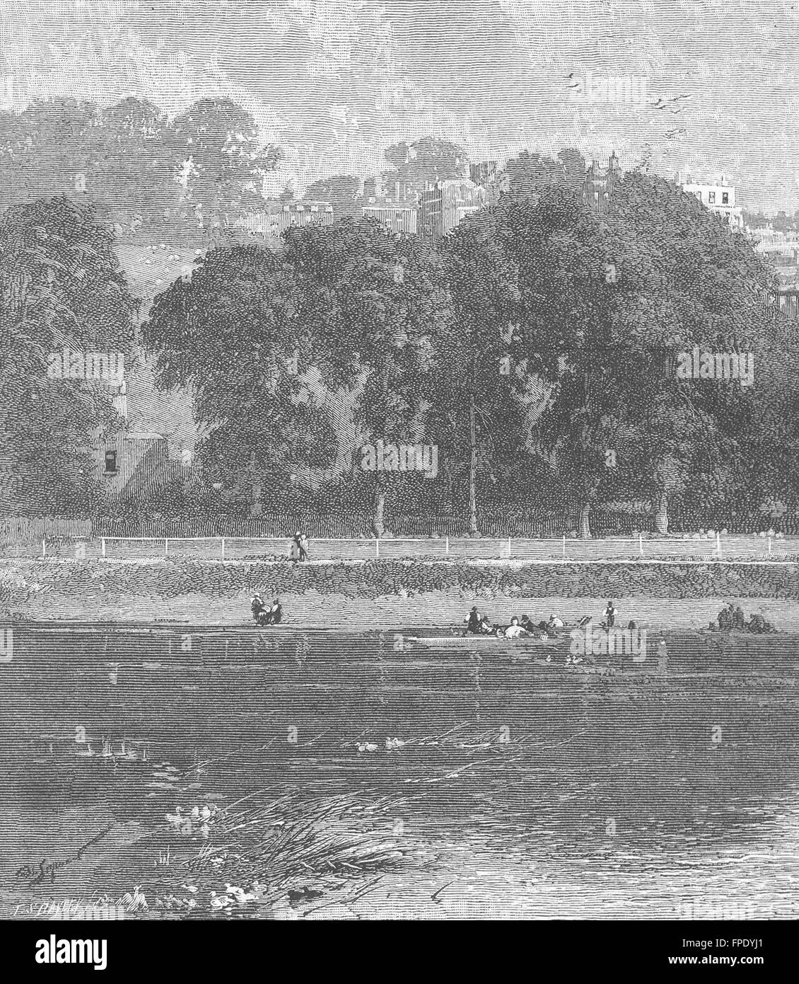 Thames terrace Black and White Stock Photos & Images - Alamy