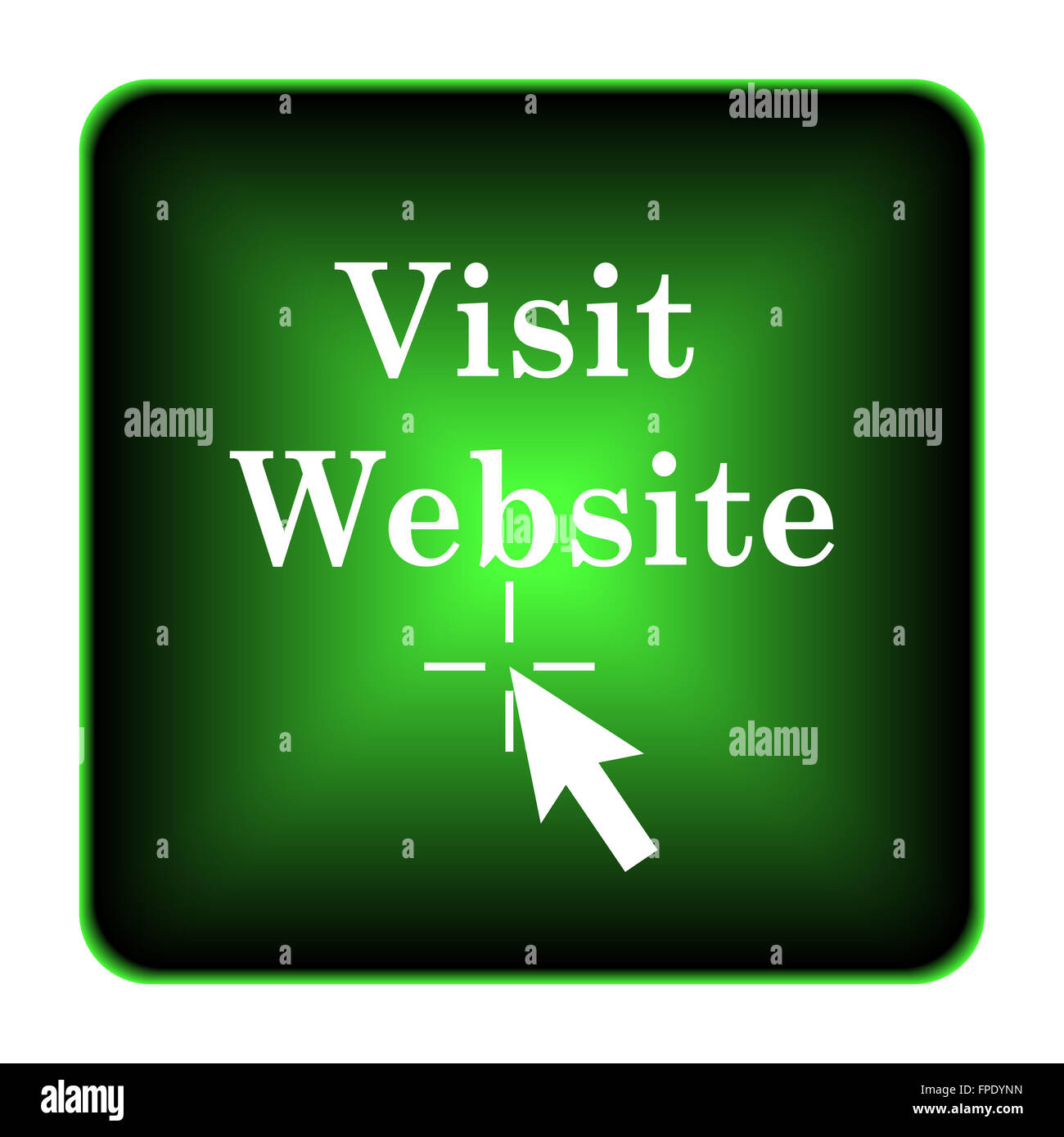 Visit website icon. Internet button on white background Stock Photo - Alamy
