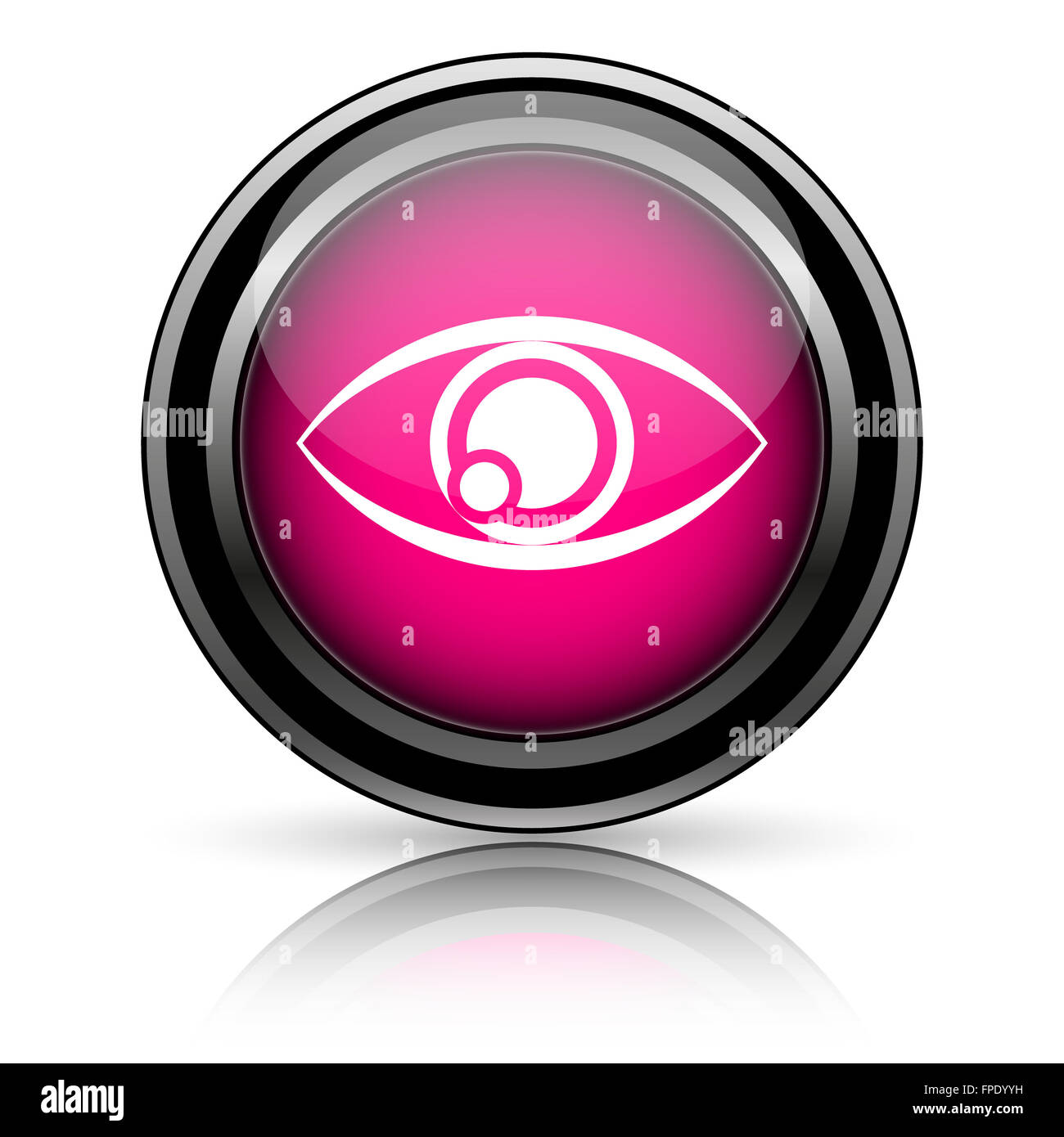 Eye icon. Internet button on white background Stock Photo - Alamy