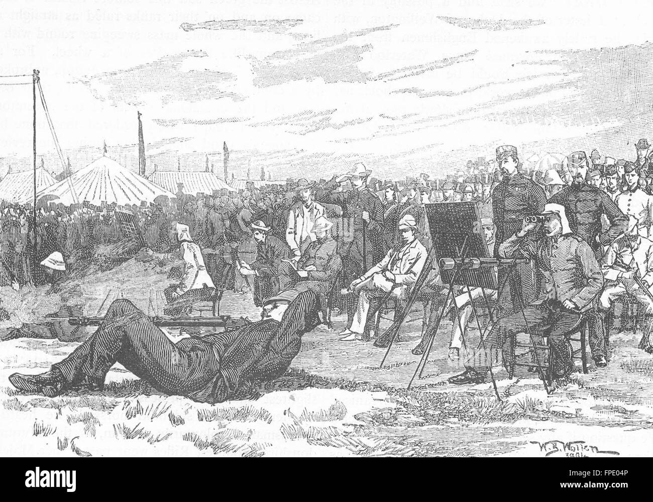 WIMBLEDON VOLUNTEER ENCAMPMENT: Shooting for the Queen's Prize, old ...