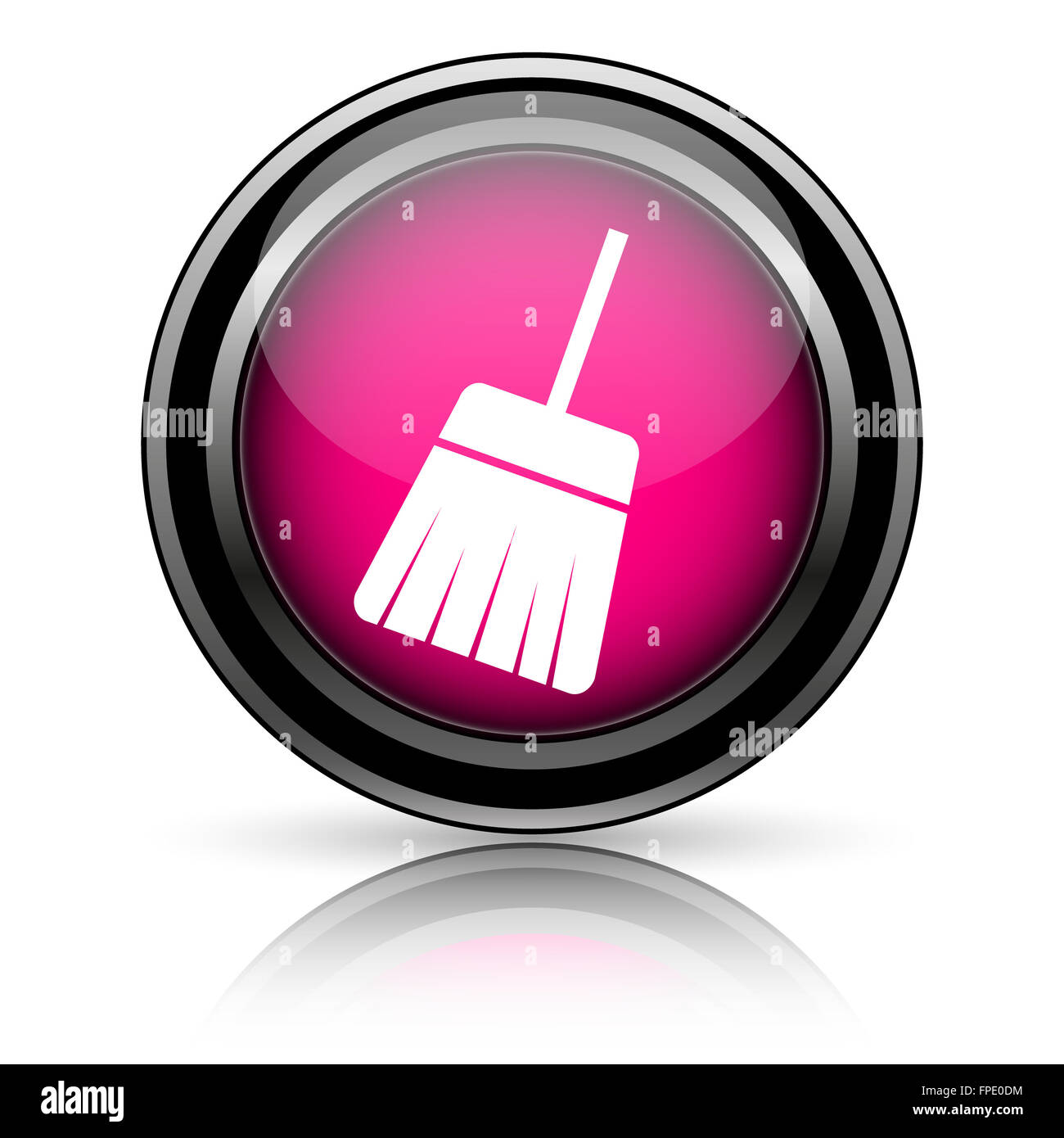 Sweep icon. Internet button on white background Stock Photo - Alamy