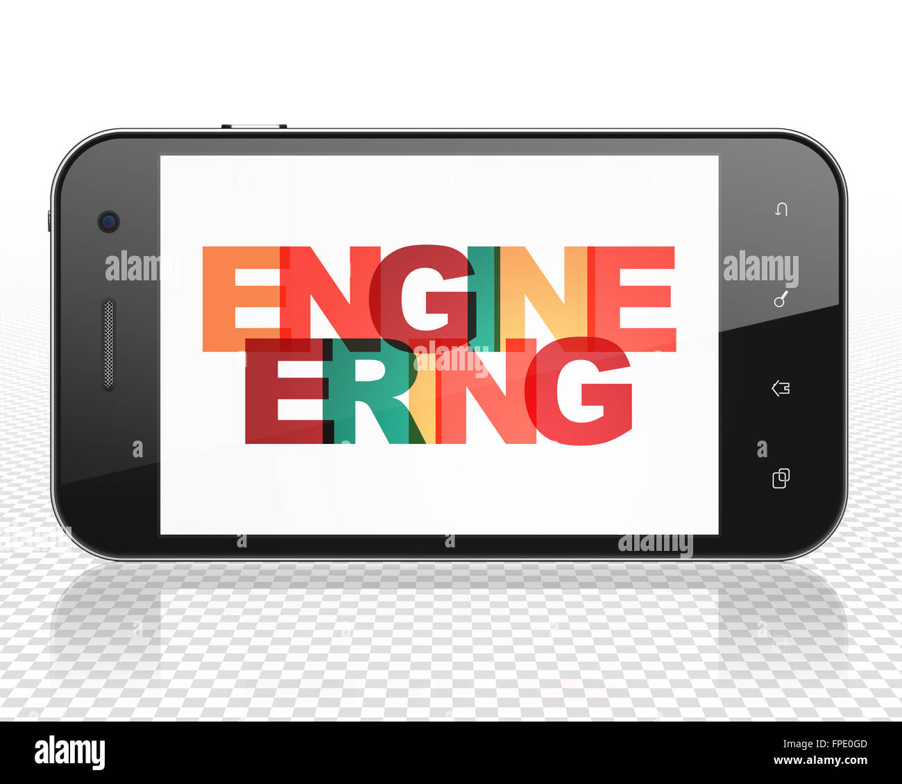 Science concept: Smartphone with Engineering on display Stock Photo - Alamy