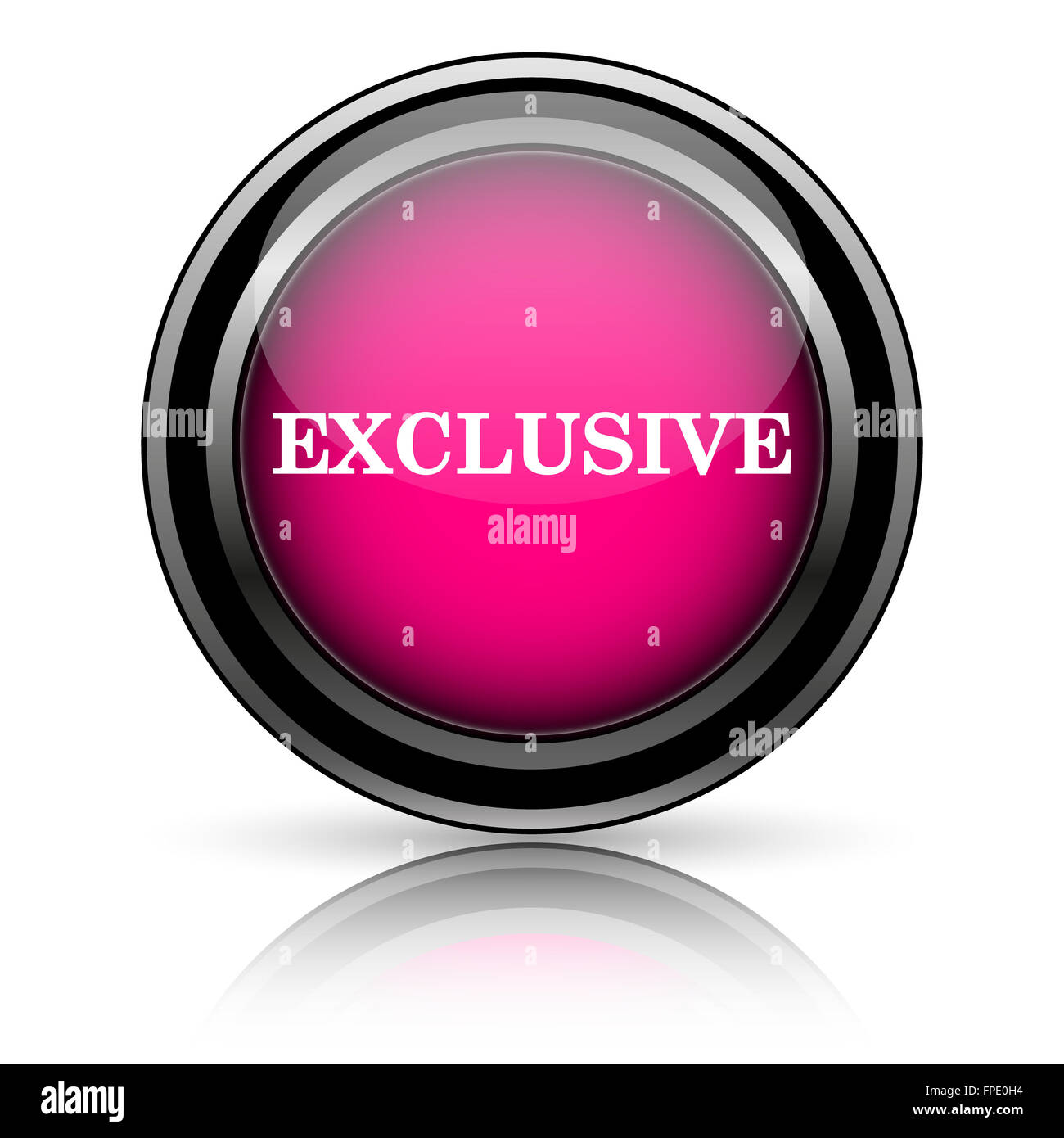 Exclusive icon. Internet button on white background Stock Photo - Alamy