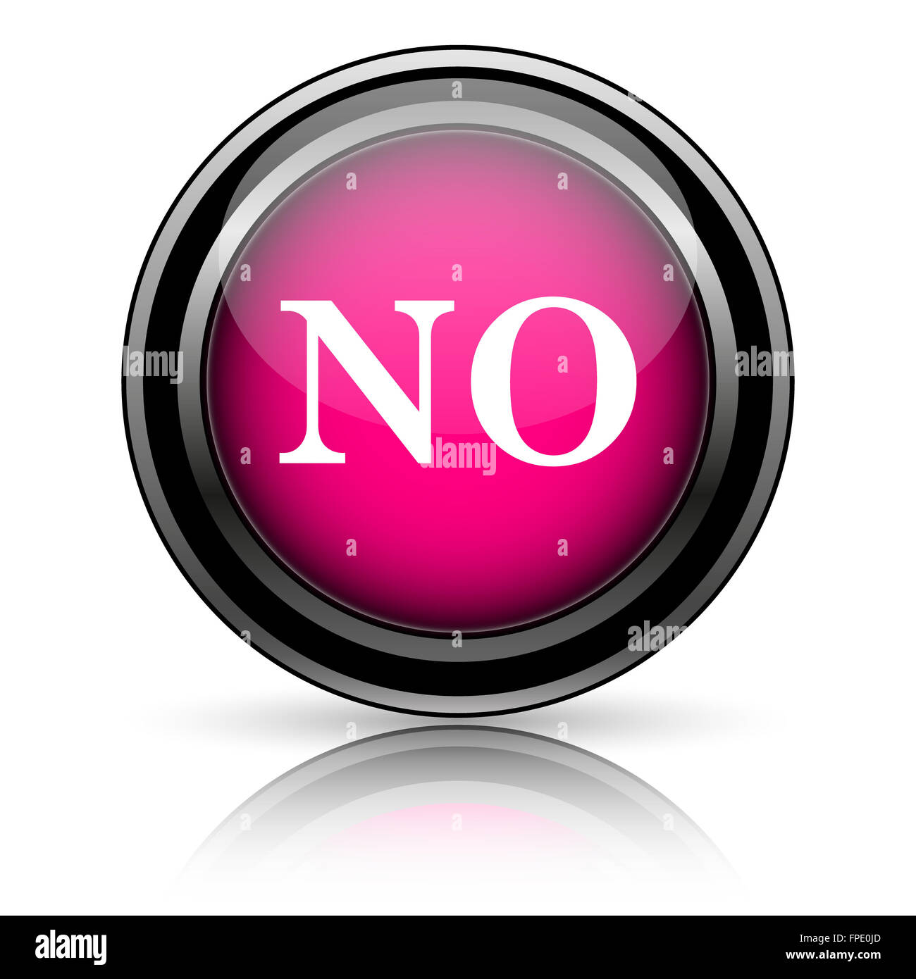 No icon. Internet button on white background Stock Photo - Alamy