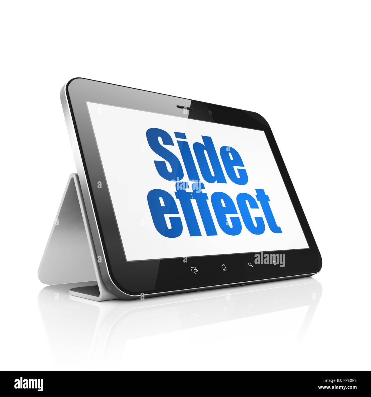 Medicine concept: Tablet Computer with Side Effect on display Stock ...