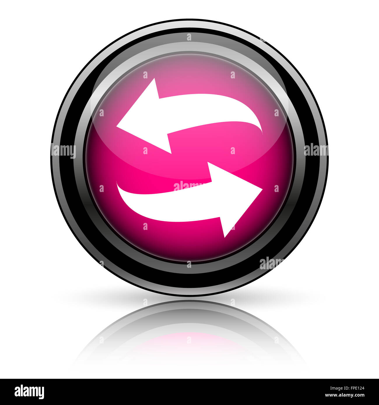 Swap icon. Internet button on white background Stock Photo - Alamy