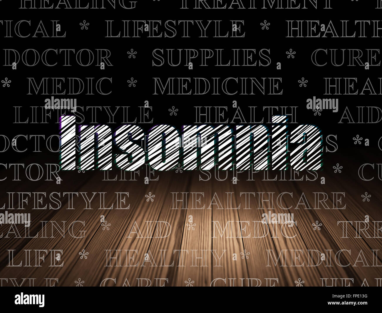 Insomnia word cloud concept hi-res stock photography and images - Alamy