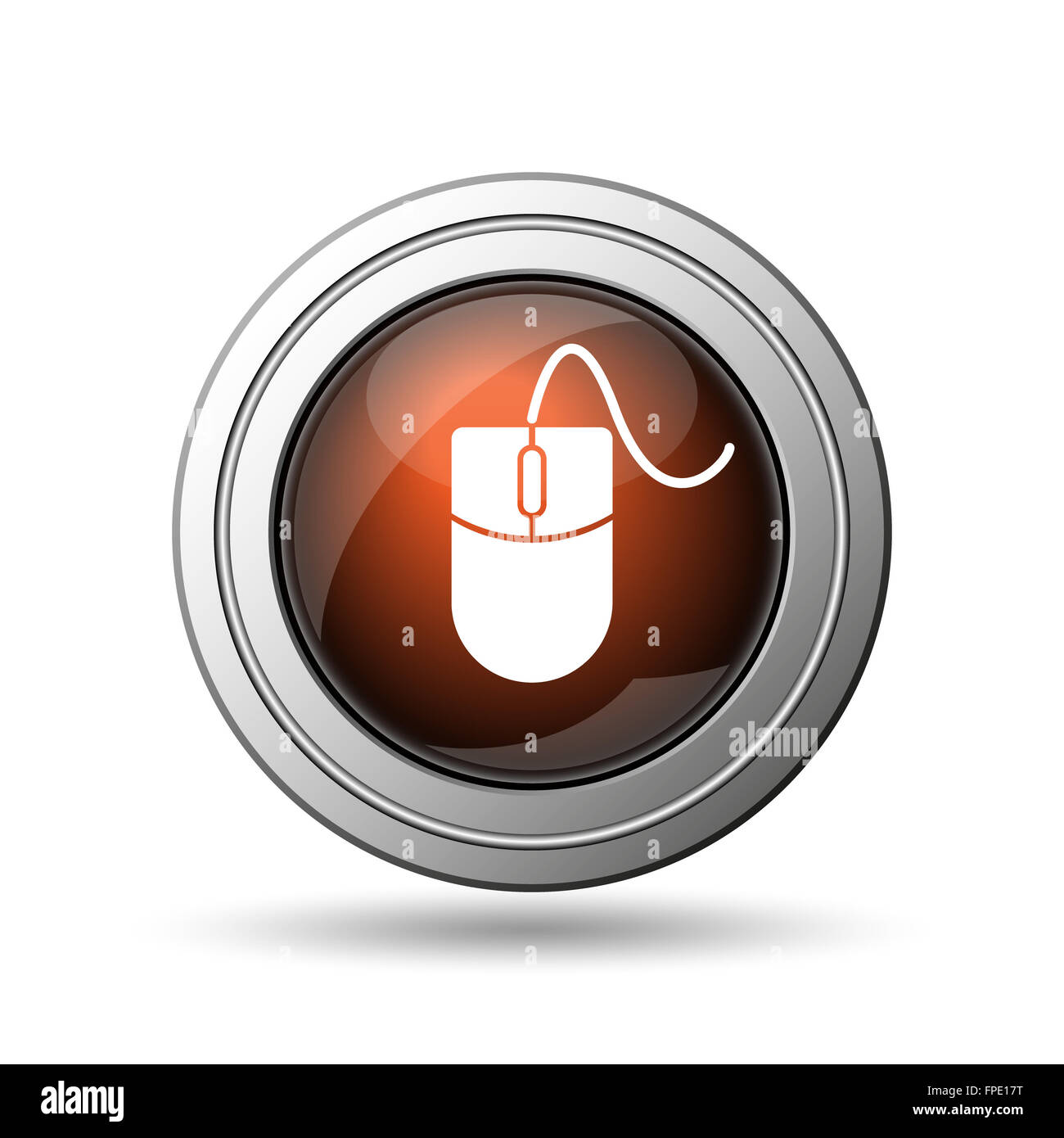 Mouse icon. Internet button on white background Stock Photo - Alamy