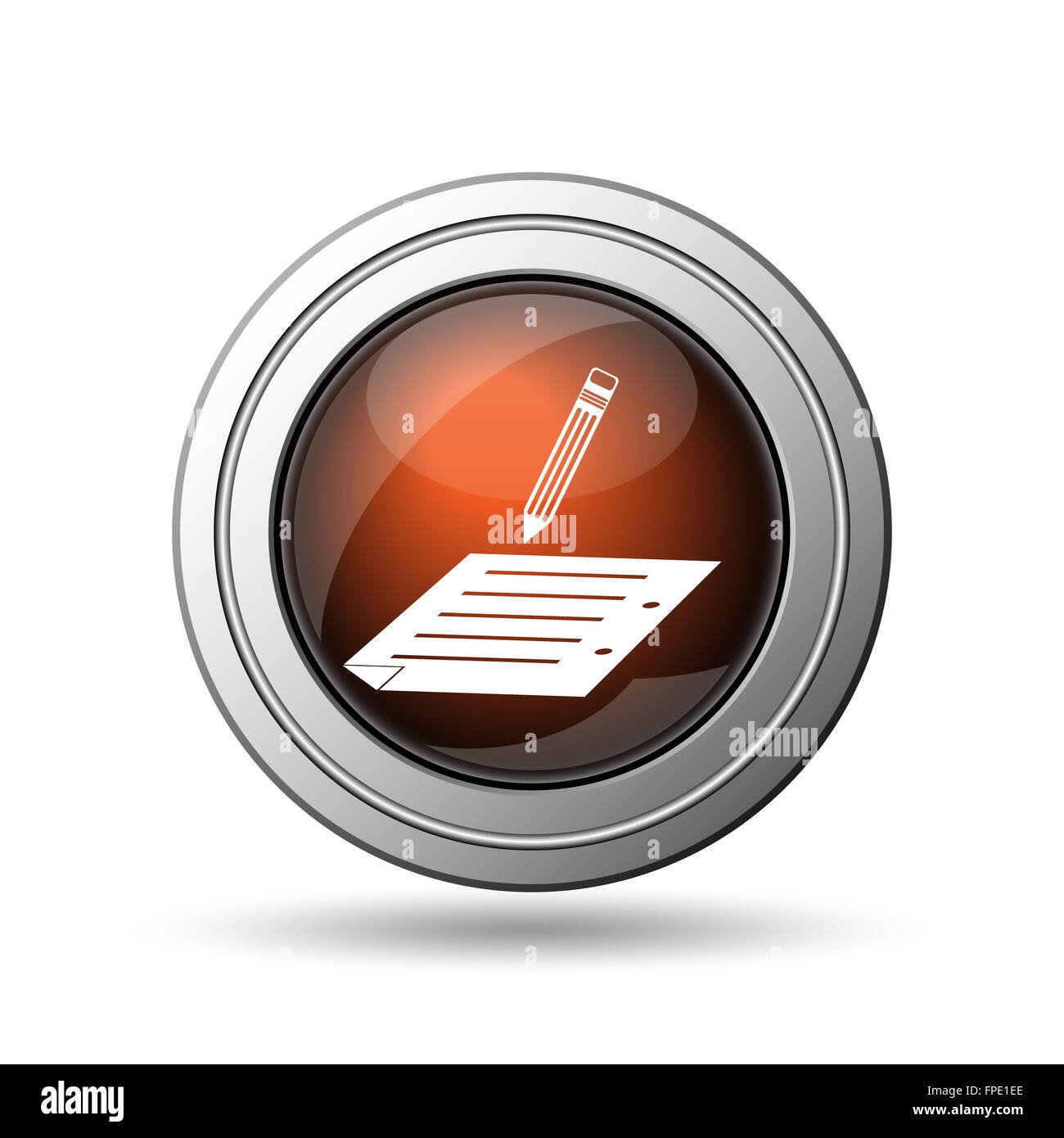 Subscribe icon. Internet button on white background Stock Photo - Alamy