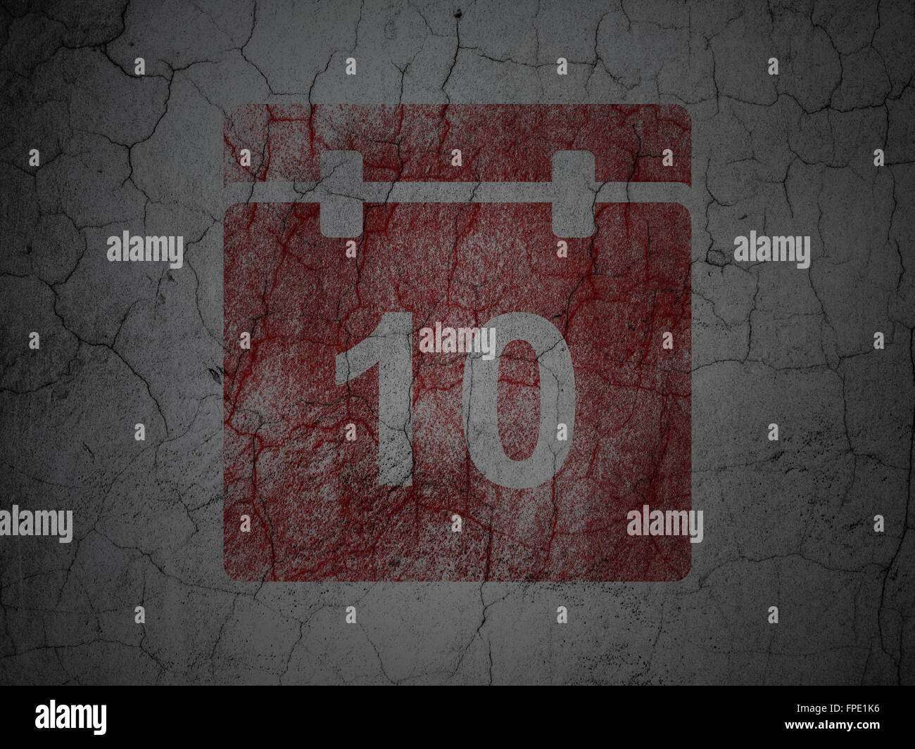 Timeline concept: Calendar on grunge wall background Stock Photo - Alamy