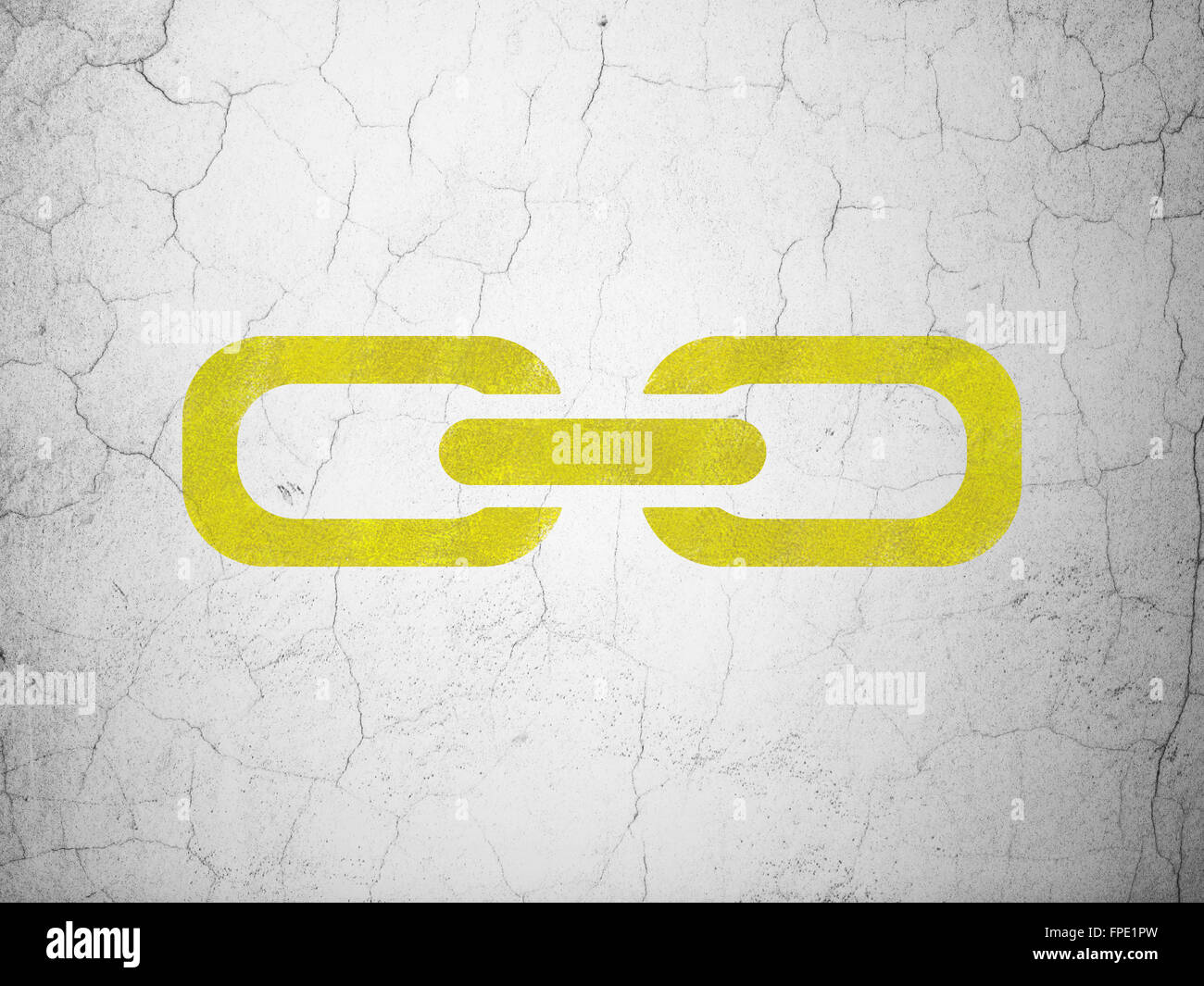 Web development concept: Link on wall background Stock Photo - Alamy