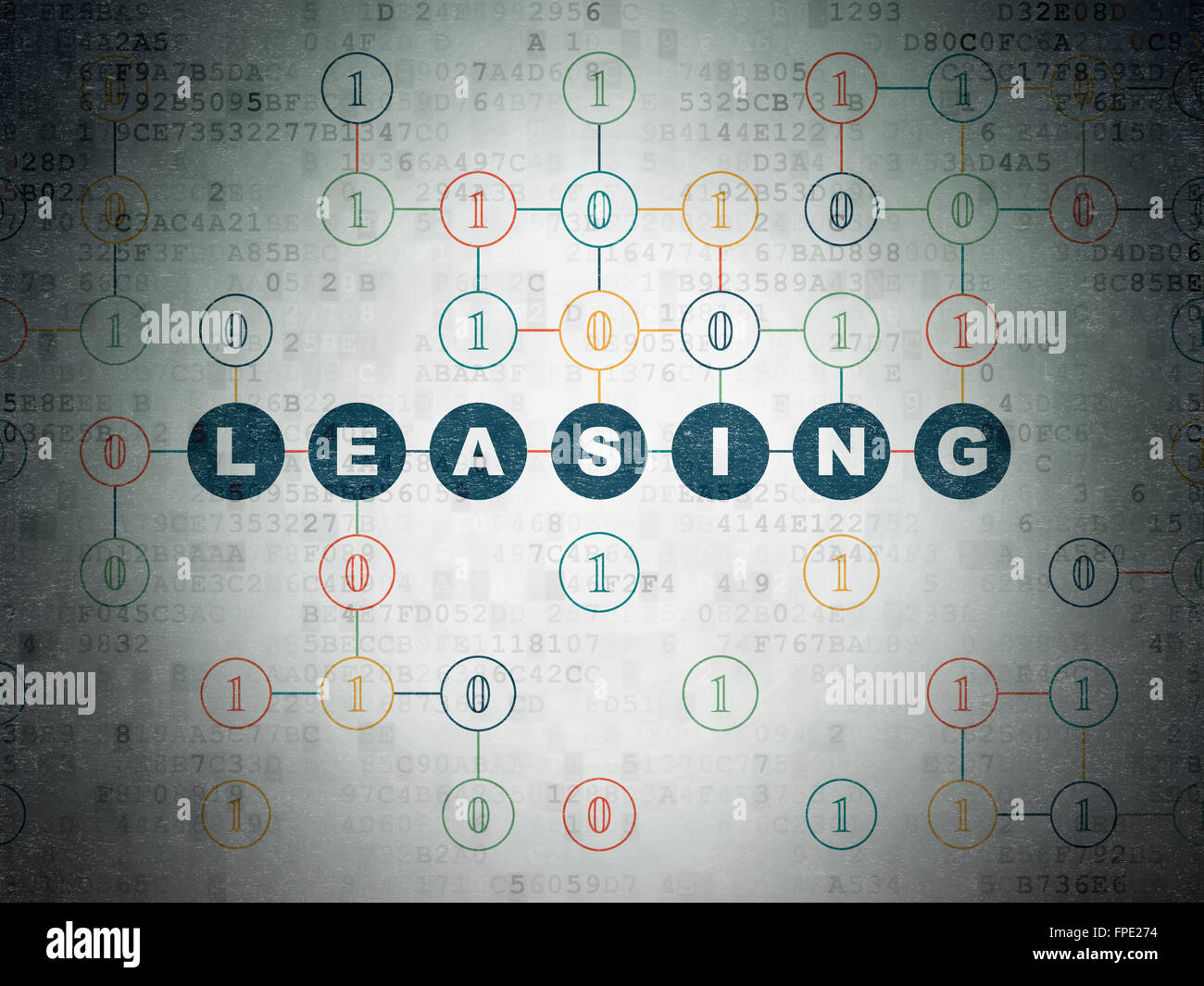 Business concept: Leasing on Digital Paper background Stock Photo - Alamy