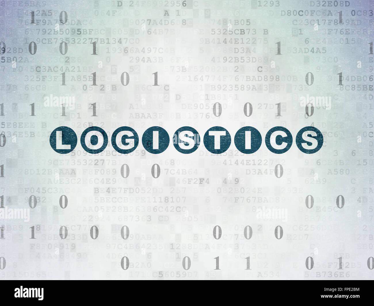 Finance concept: Logistics on Digital Paper background Stock Photo - Alamy