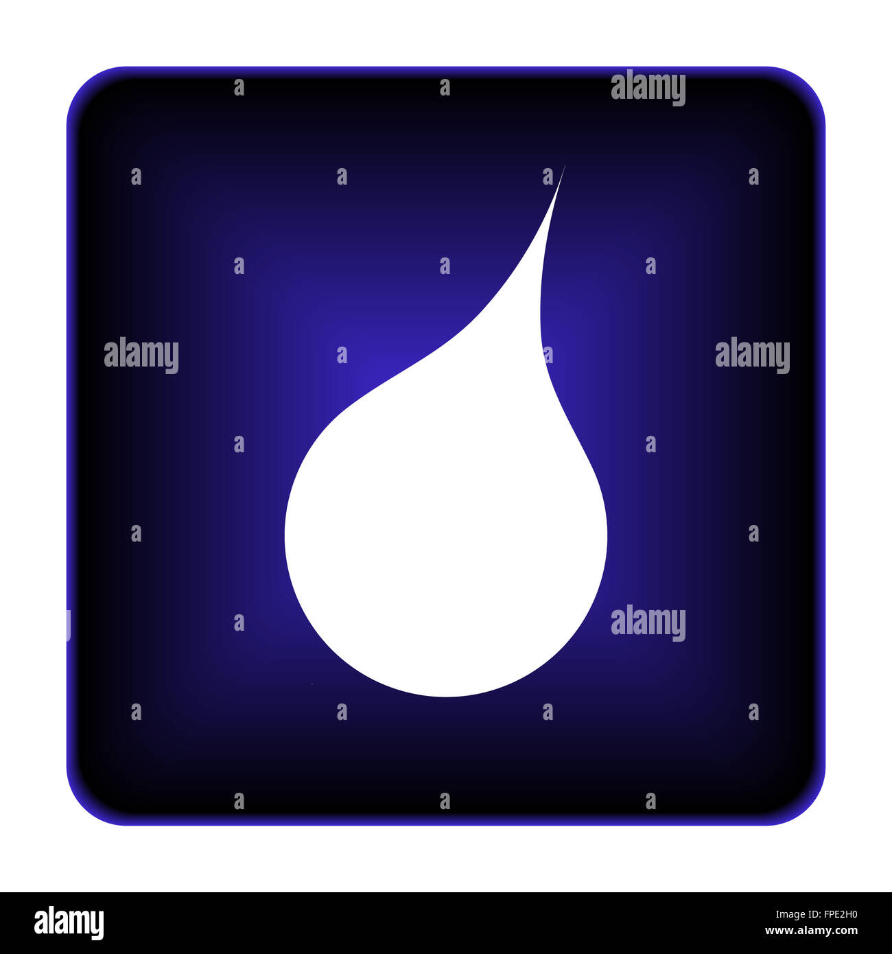 Rain icon. Internet button on white background Stock Photo - Alamy