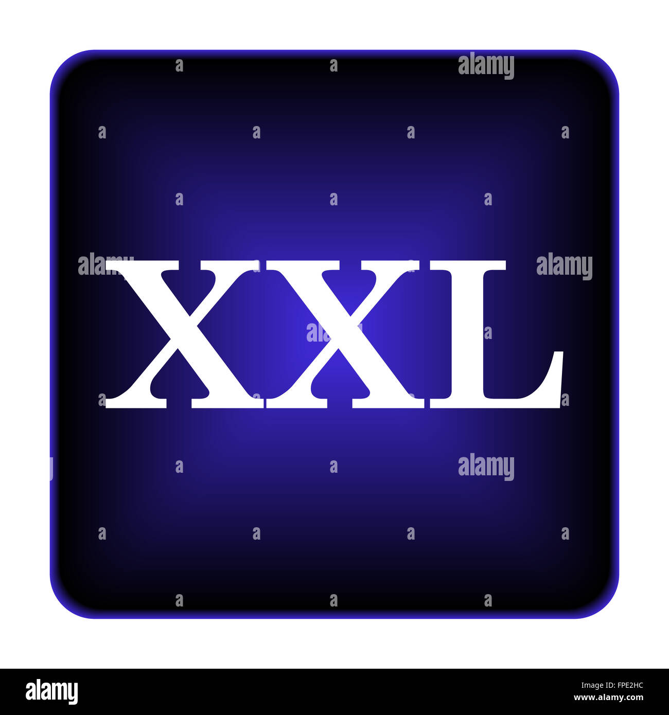 XXL icon. Internet button on white background Stock Photo - Alamy