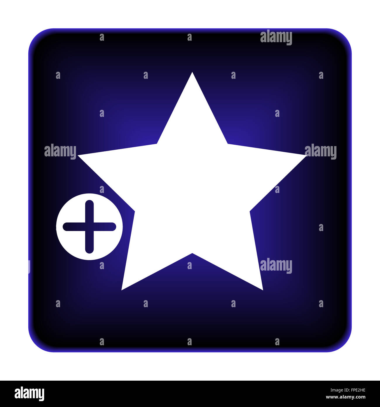 Add to favorites icon. Internet button on white background Stock Photo ...