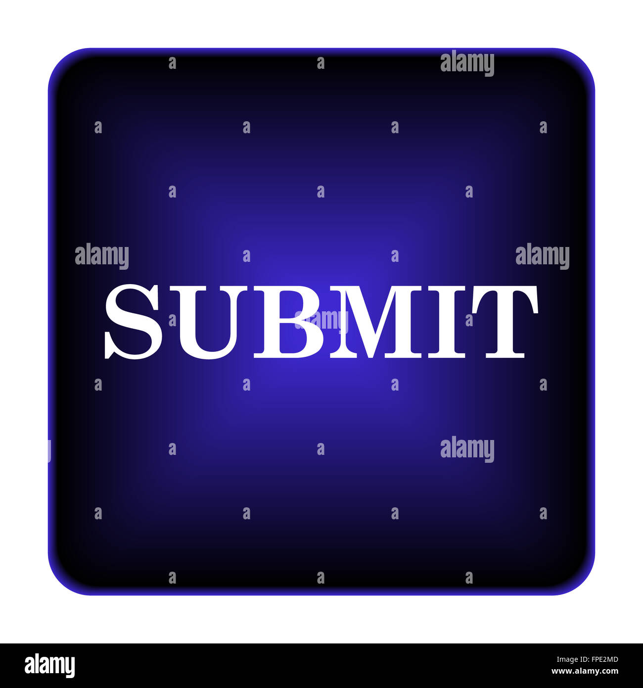 Submit icon. Internet button on white background Stock Photo - Alamy
