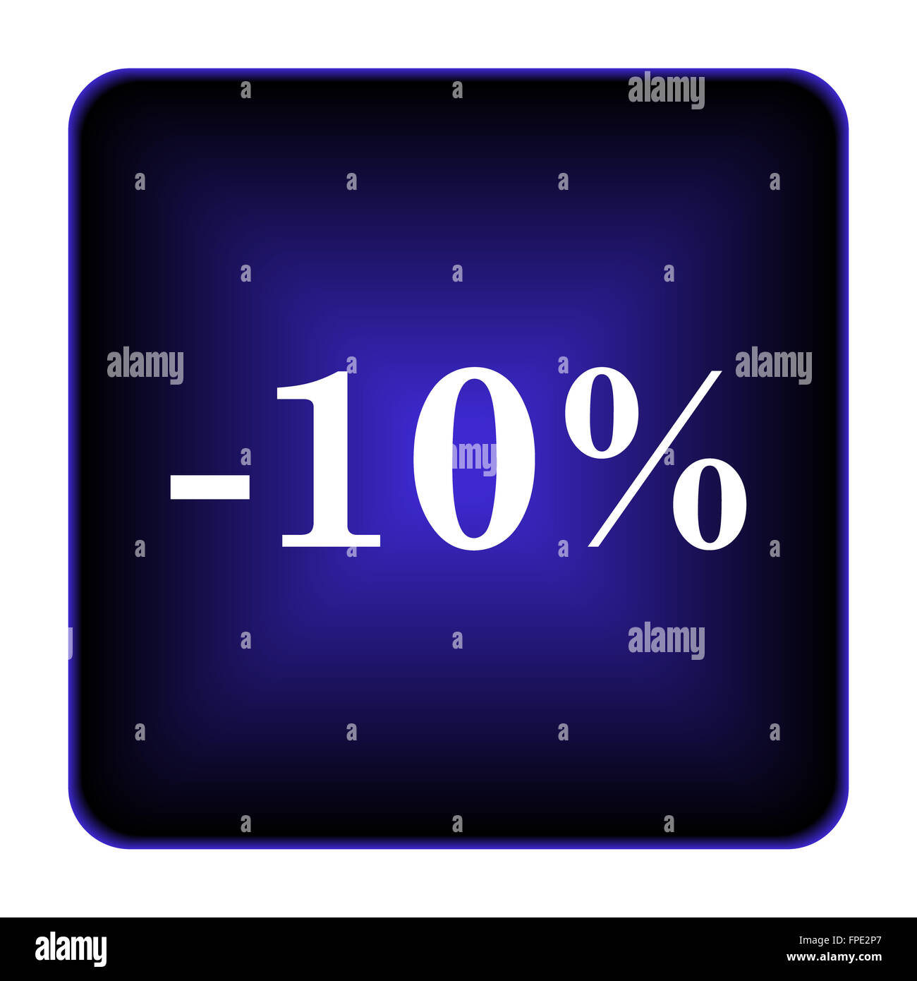 10 percent discount icon. Internet button on white background Stock ...